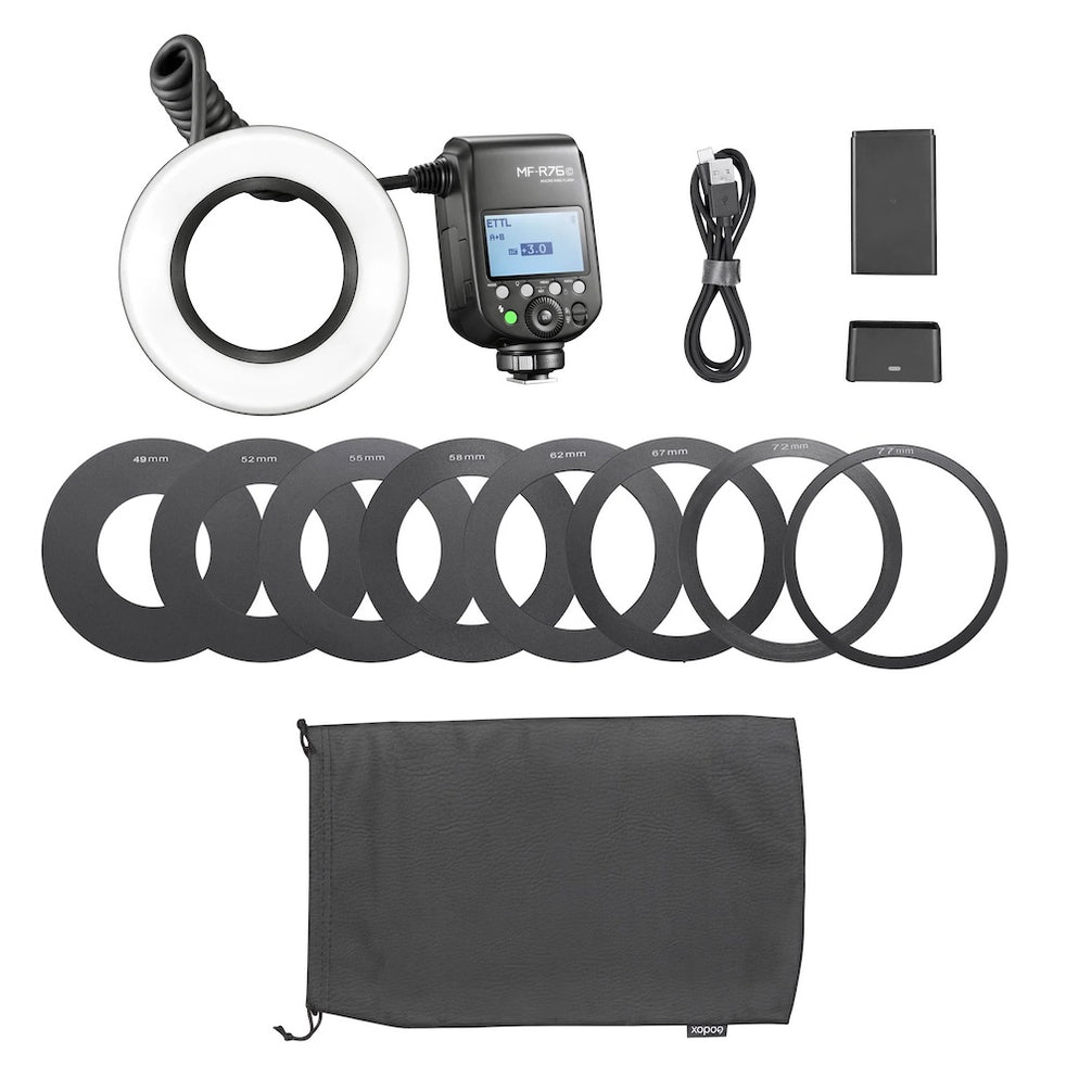 Godox MF-R76N On-Camera TTL Macro Ring Flash for Nikon — The Flash Centre