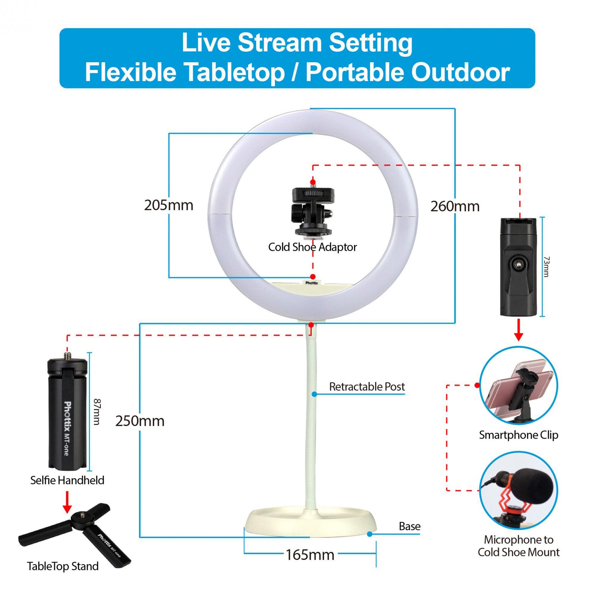 Phottix Nuada Ring 10 Bi-Colour LED Light — The Flash Centre